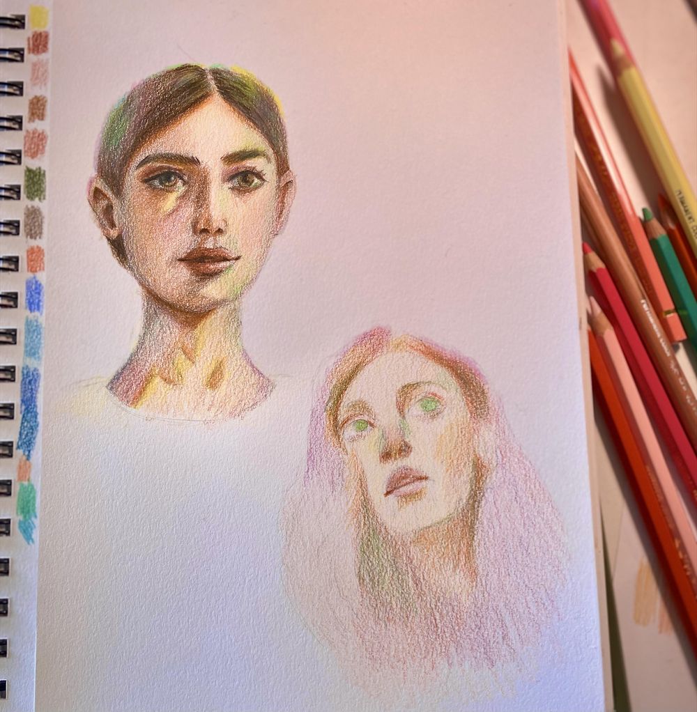 Colored portraits | Skillshare Student Project