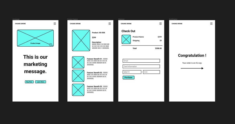 Class project 02 - Wireframe | Skillshare Student Project
