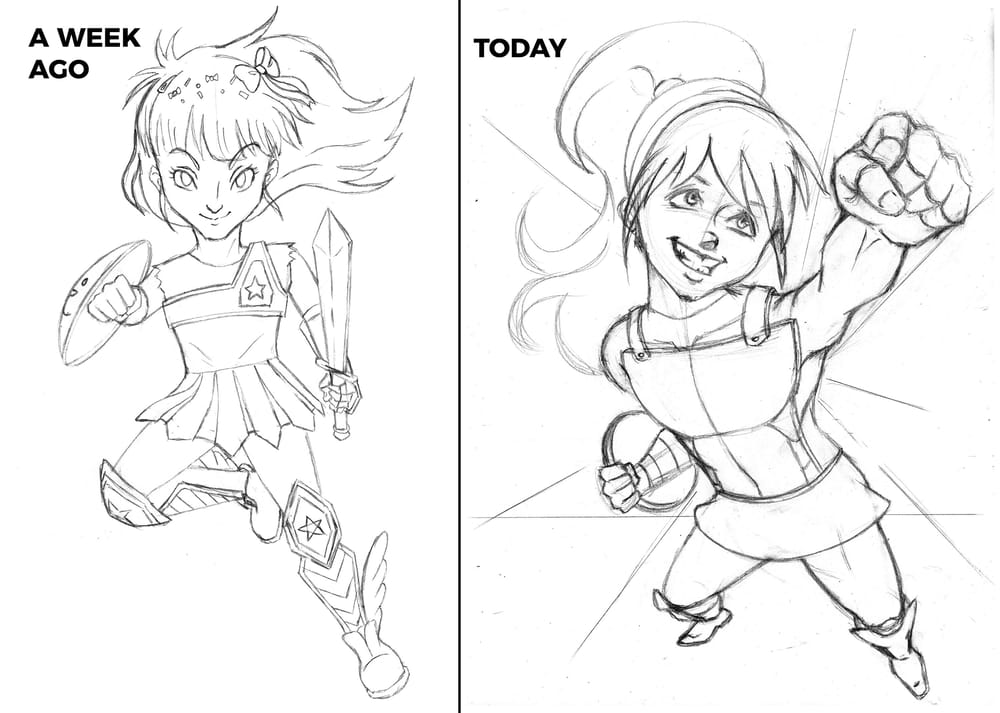 Sketching dynamic poses | Skillshare Student Project