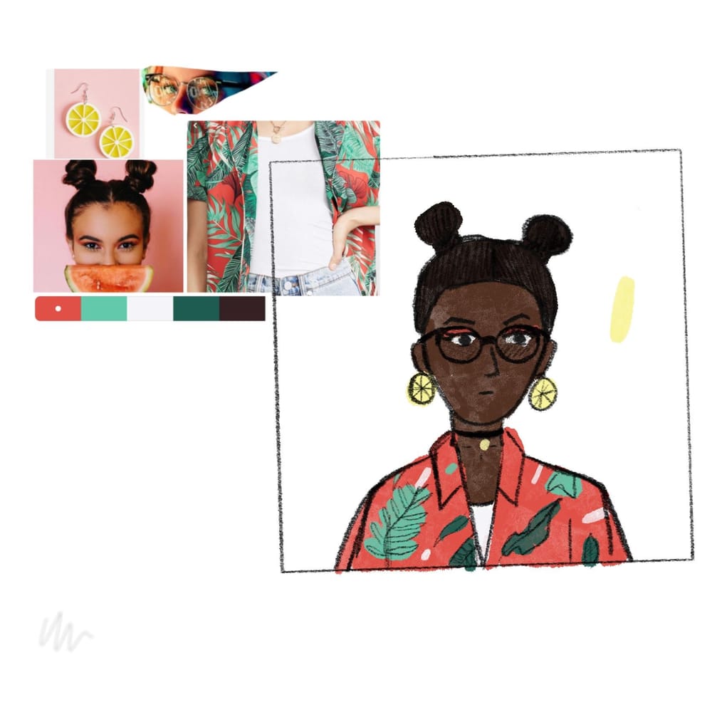Stylised Character Portrait | Skillshare Student Project