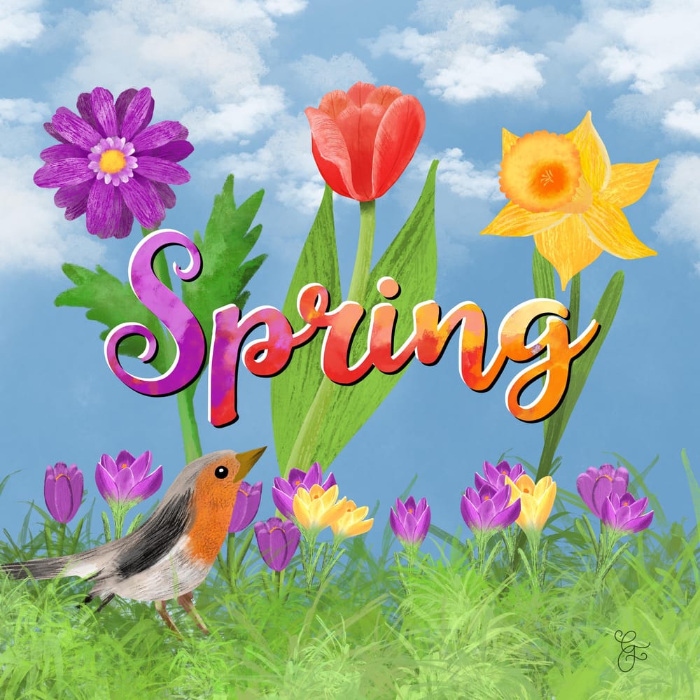 Spring Class part one finally finished!! | Skillshare Student Project