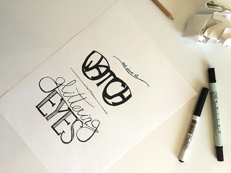 Discovering the secrets of Hand Lettering | Skillshare Student Project