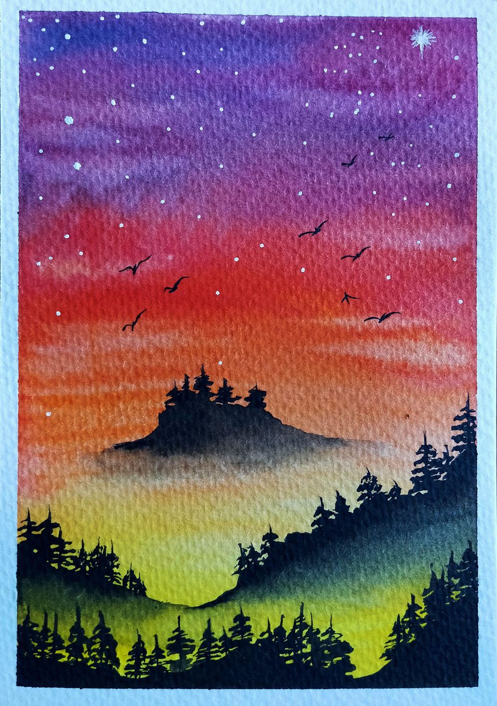 Sunset Paintings | Skillshare Student Project