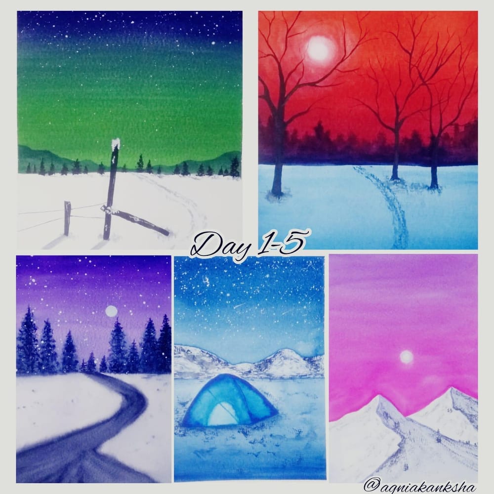 30 day watercolour challenge | Skillshare Student Project