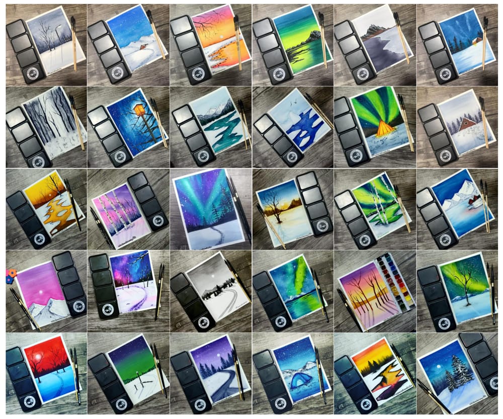 30 day watercolour challenge | Skillshare Student Project