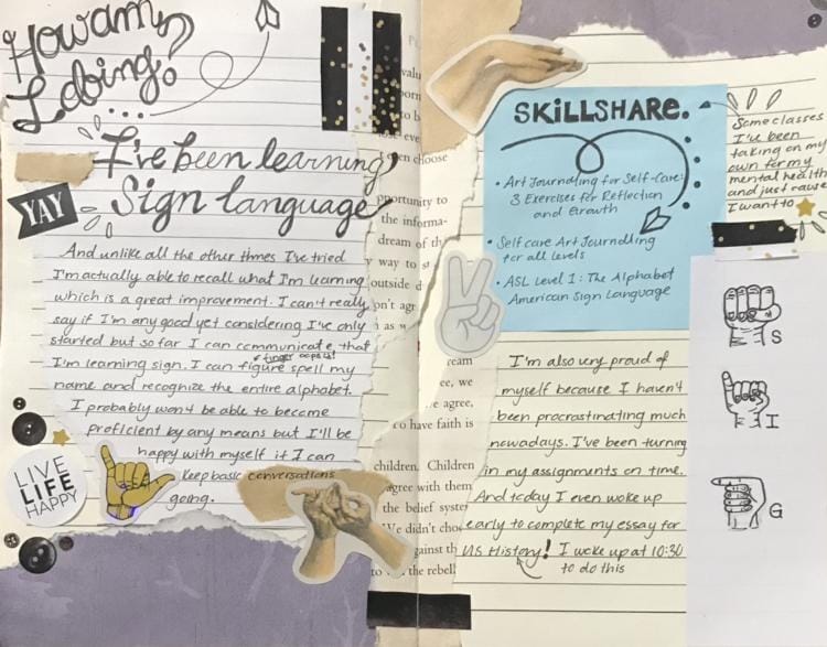 Self Care Art Journal Prompts | Skillshare Student Project