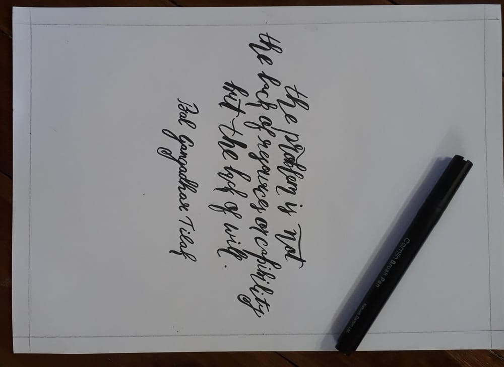 Work of art from calligraphy | Skillshare Student Project