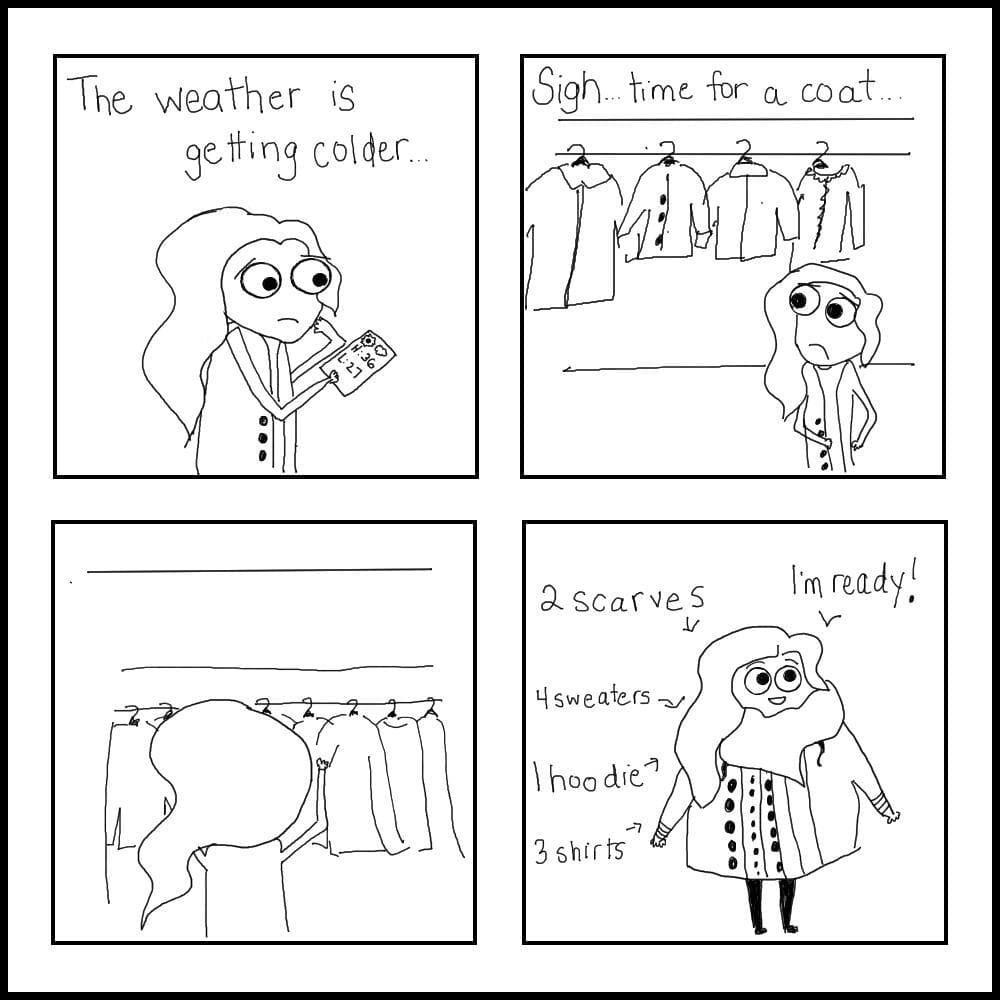 A little webcomic about refusing to wear a coat | Skillshare Student ...