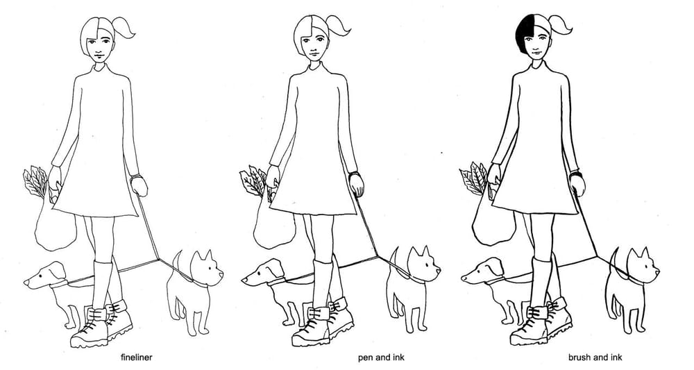 Inking has nothing to do with being indesicive. | Skillshare Student Project