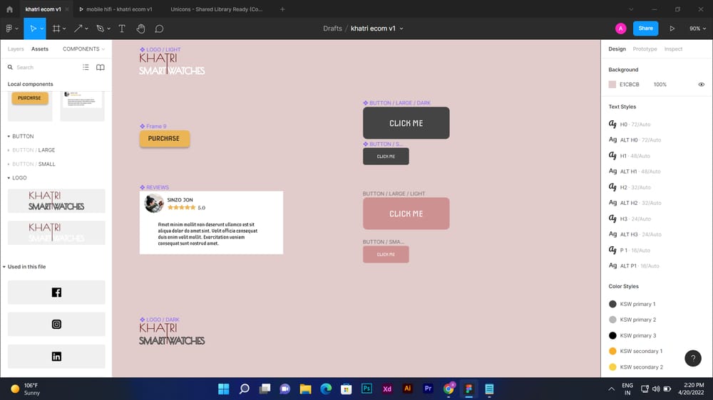 figma design | Skillshare Student Project