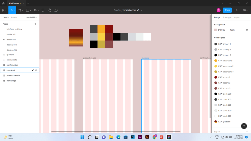figma design | Skillshare Student Project