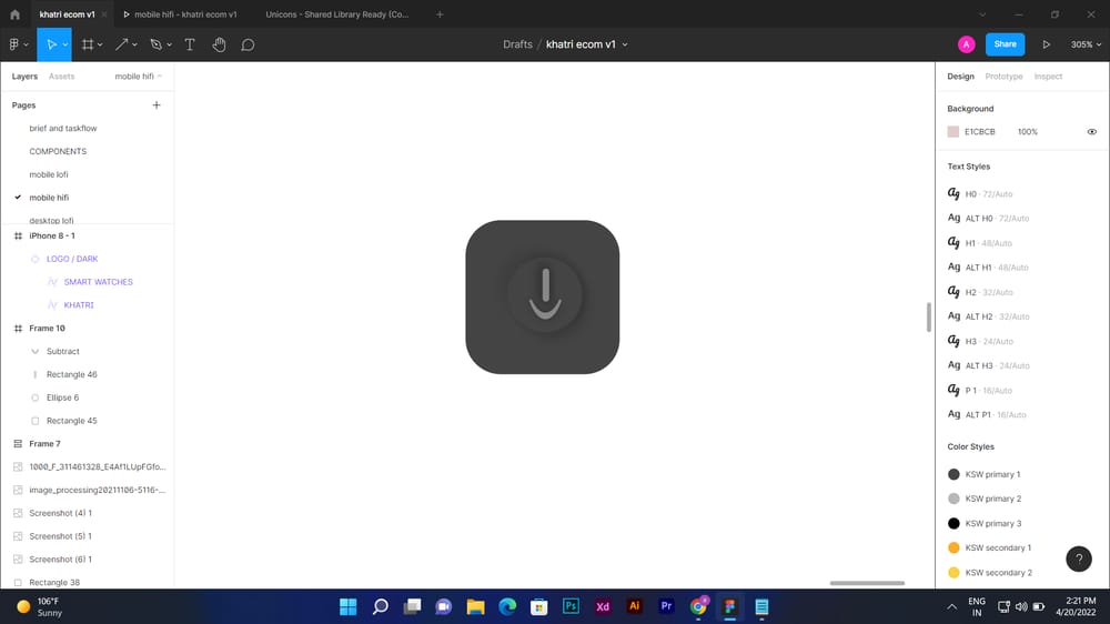figma design | Skillshare Student Project