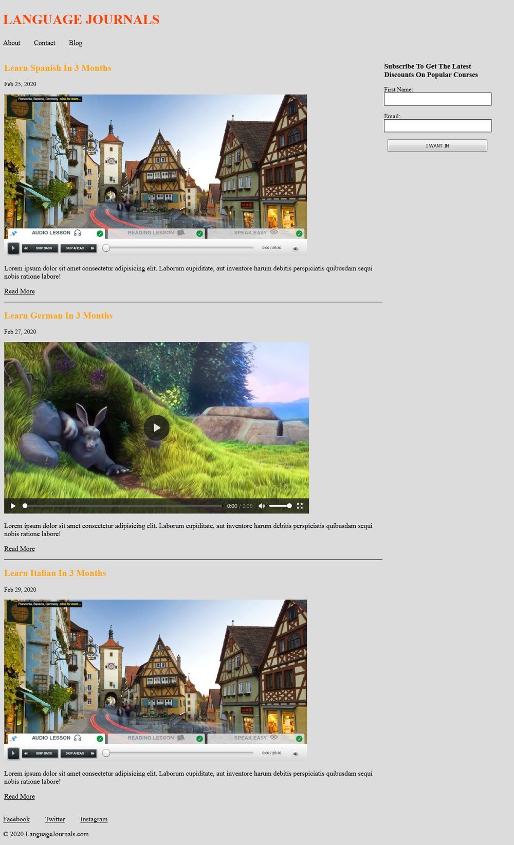 HTML Finished Project | Skillshare Student Project