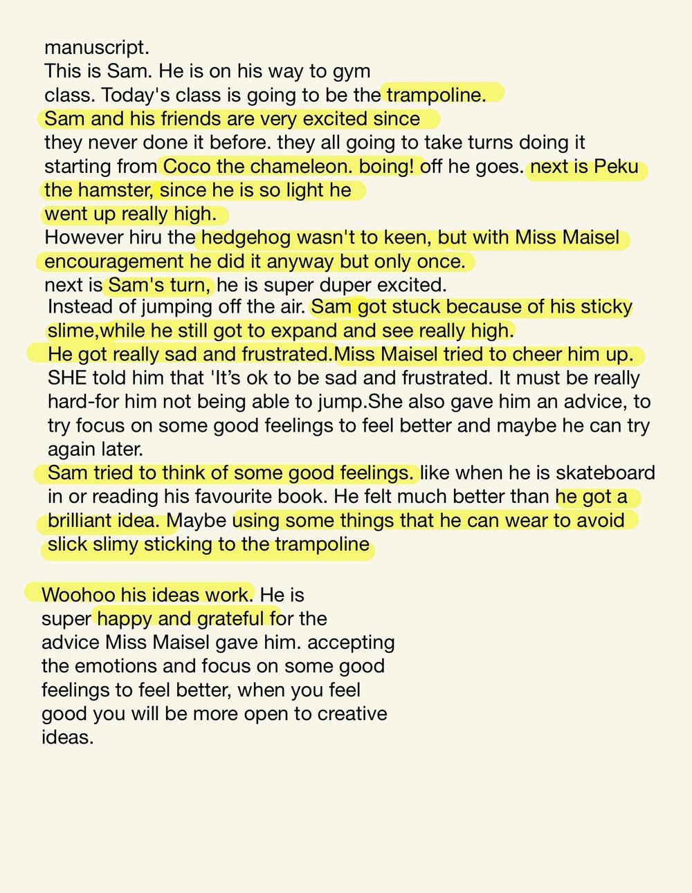 Sam the snail character model sheet | Skillshare Student Project