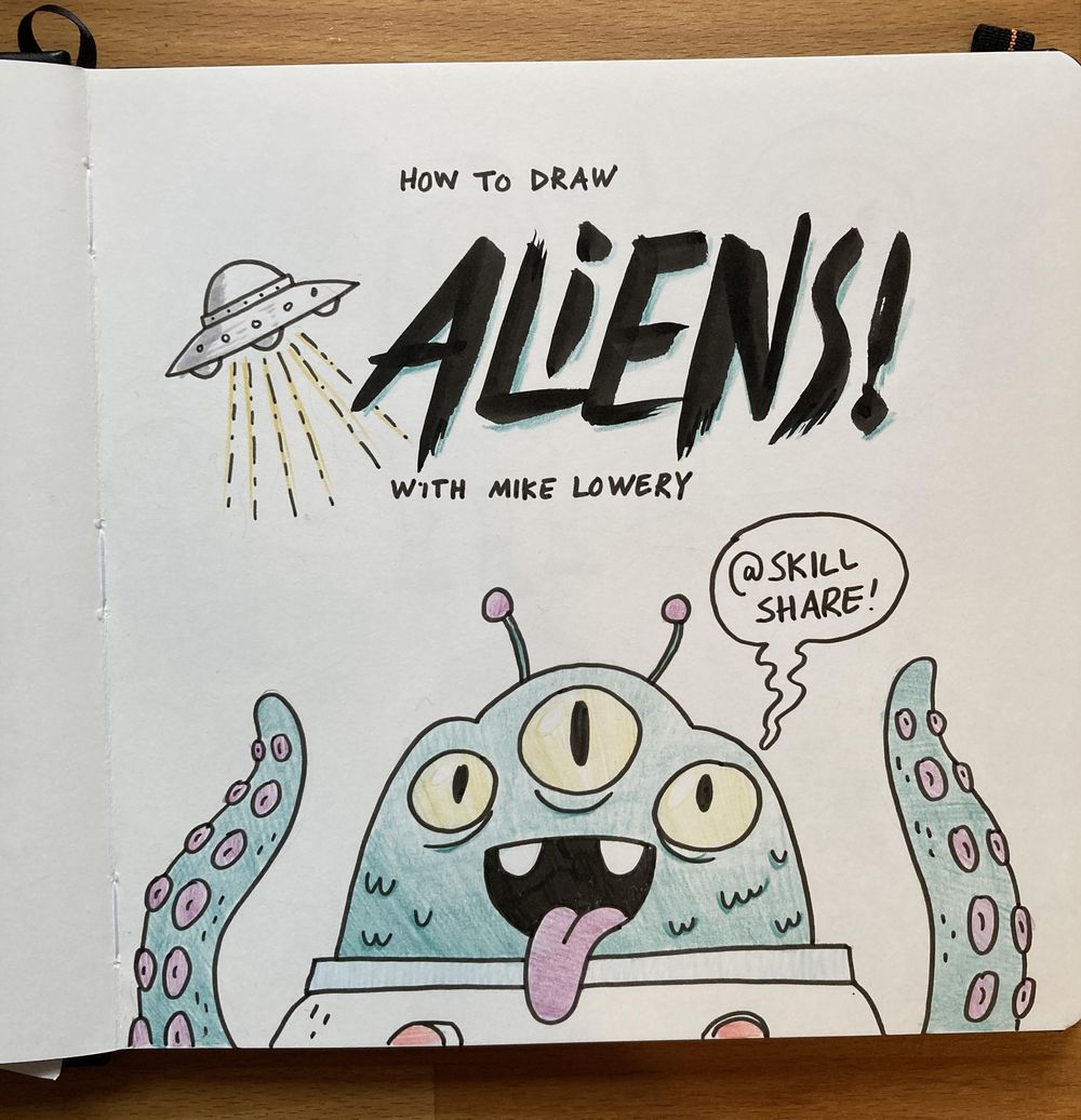 How To Draw ALIENS! | Skillshare Student Project