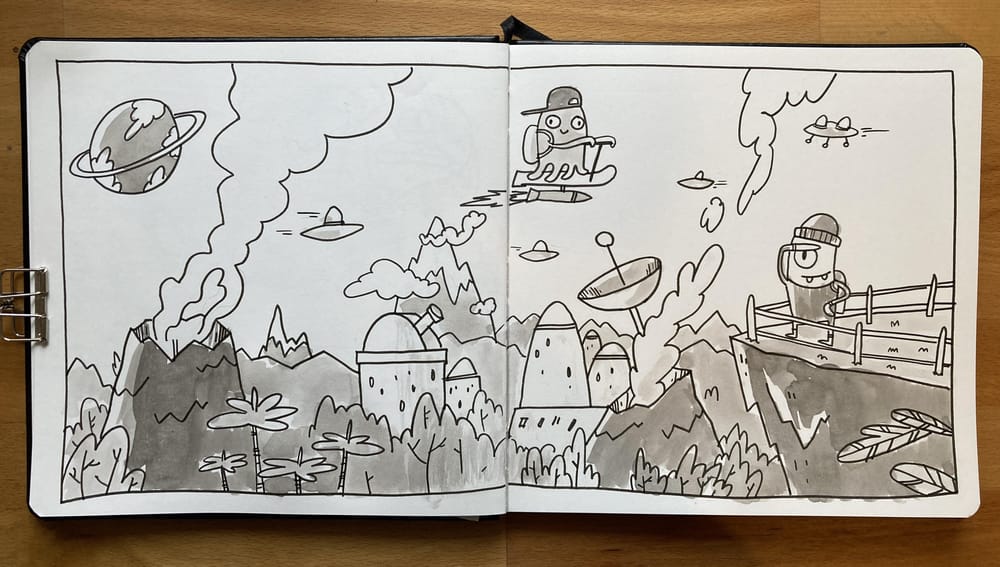 How To Draw ALIENS! | Skillshare Student Project