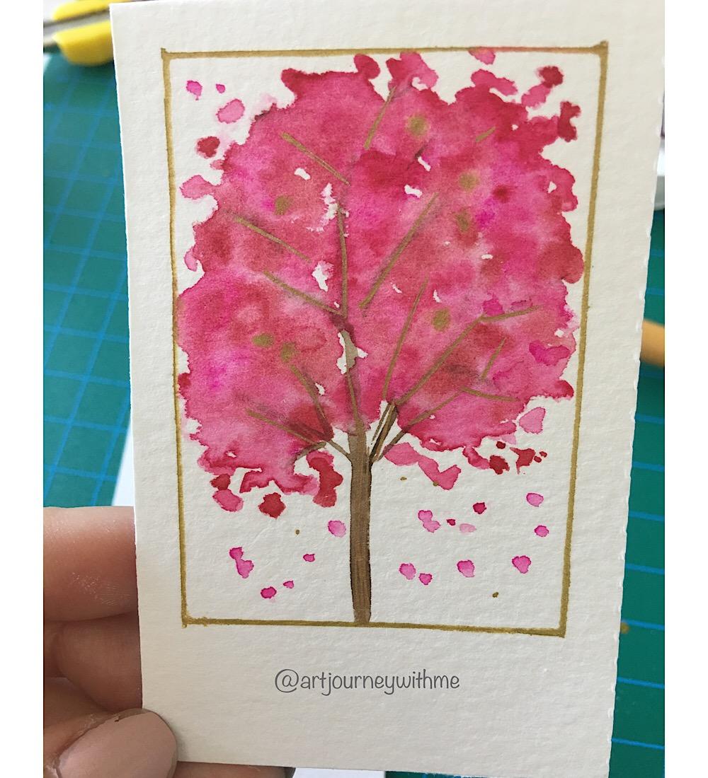 Pretty Pink trees | Skillshare Student Project