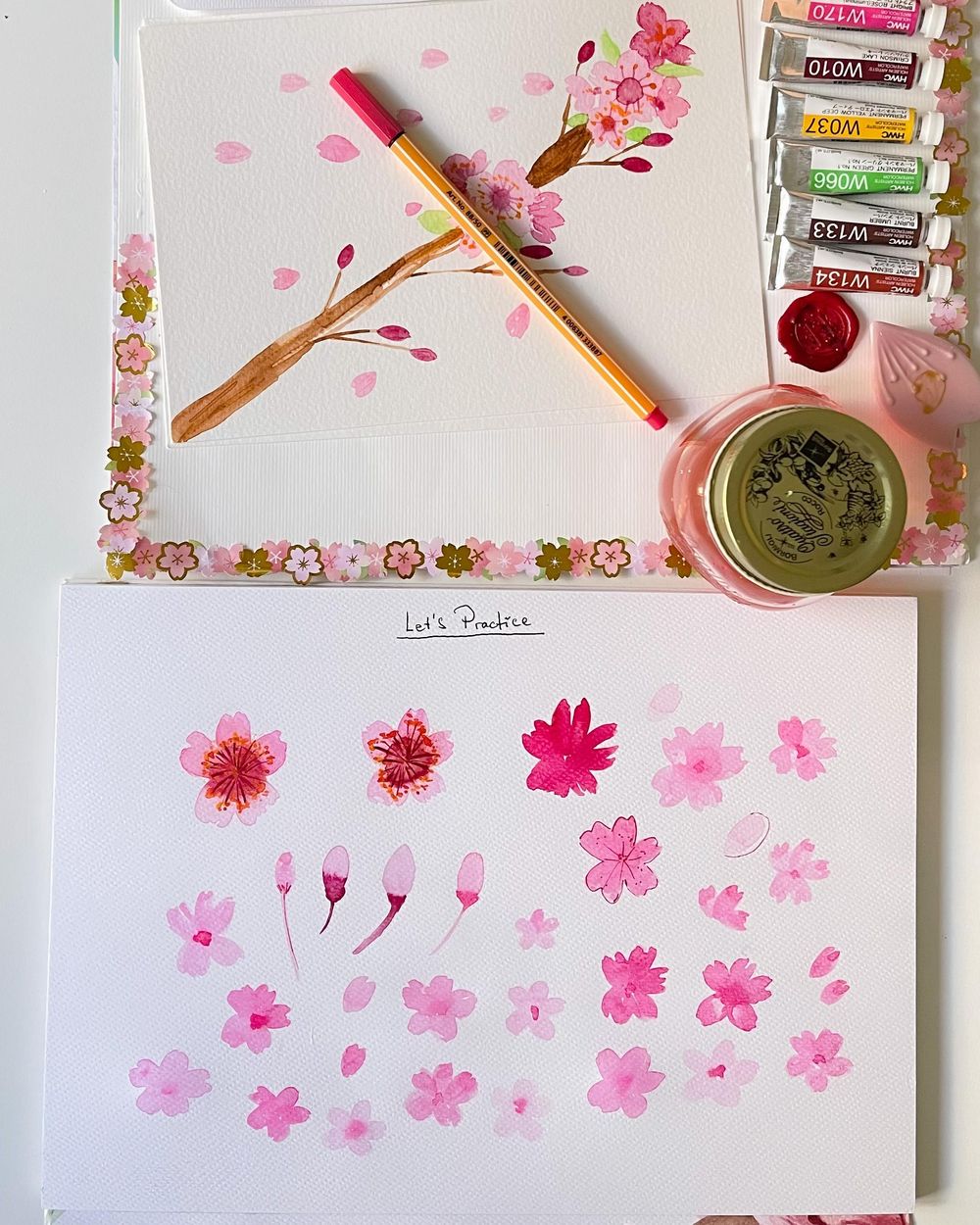 SAMPLE PROJECT: Watercolour Sakura - Cherry Blossoms | Skillshare ...
