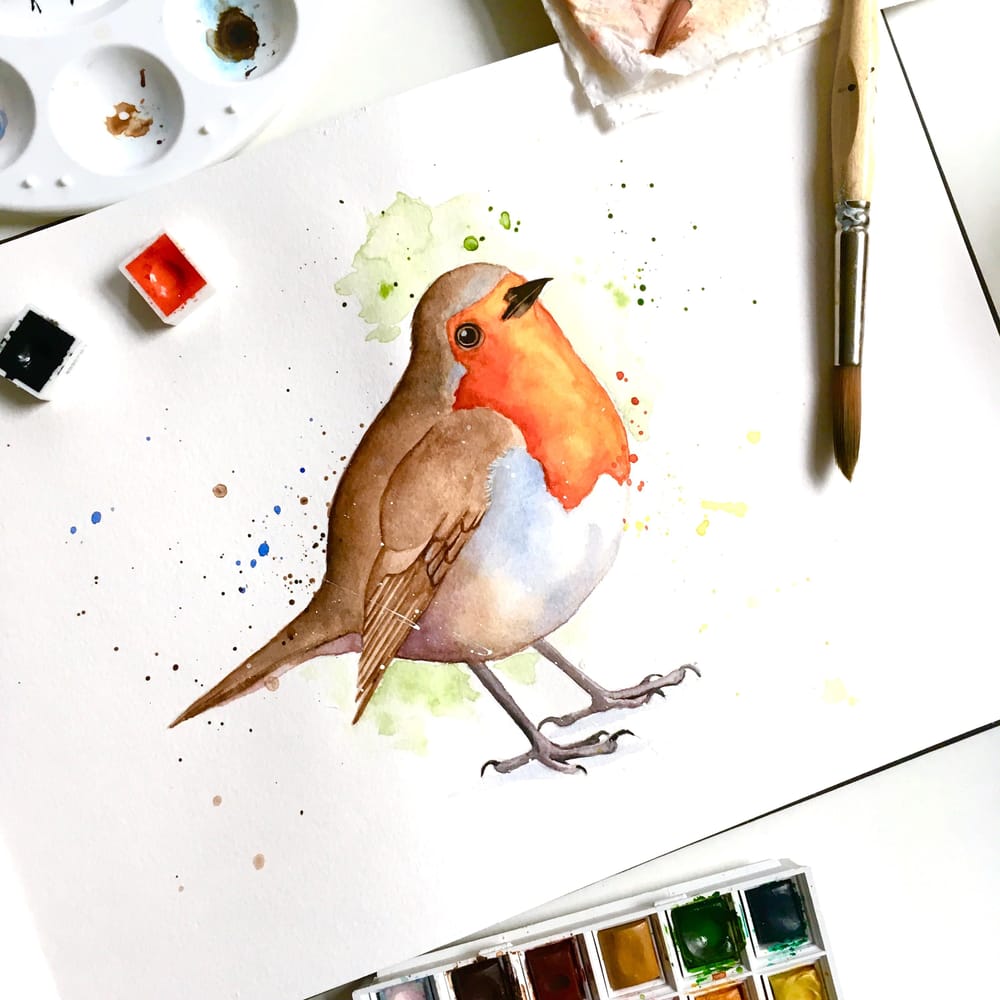 Robin Watercolor Skillshare Student Project