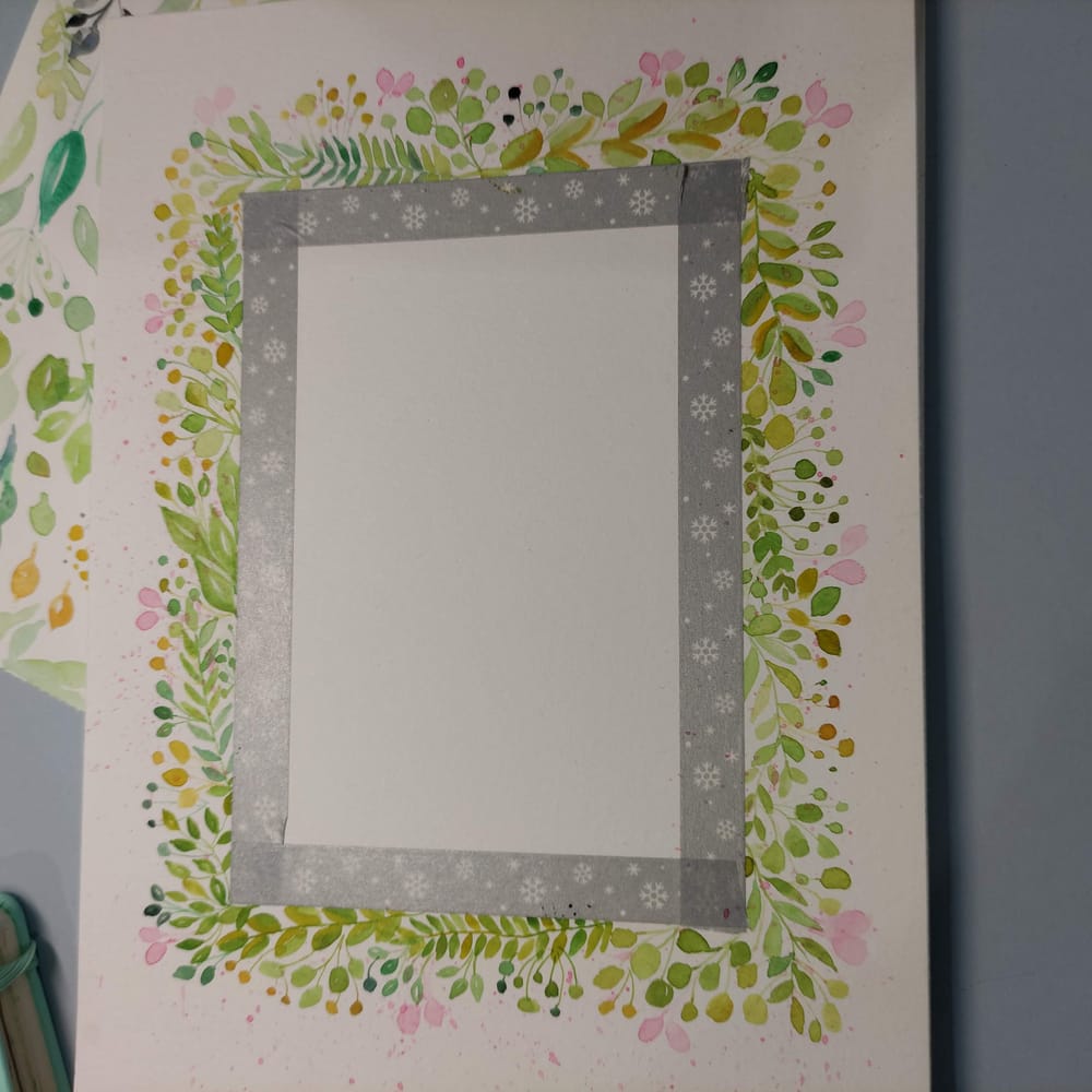 My romantic circle leaves frame | Skillshare Student Project