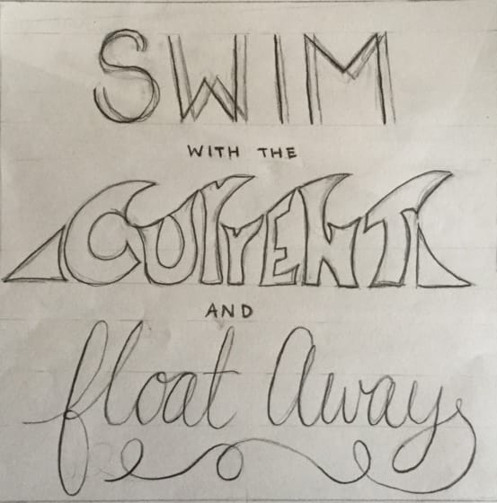 Swim with the current and float away | Skillshare Student Project
