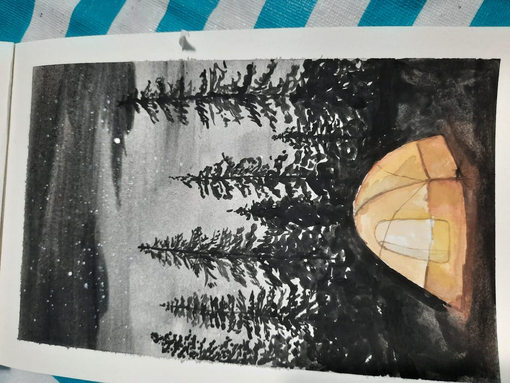 Watercolour pine trees | Skillshare Student Project