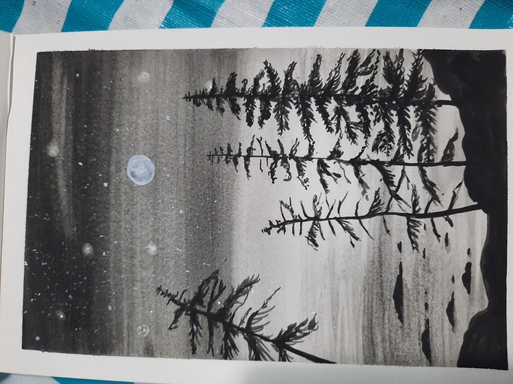 Watercolour pine trees | Skillshare Student Project