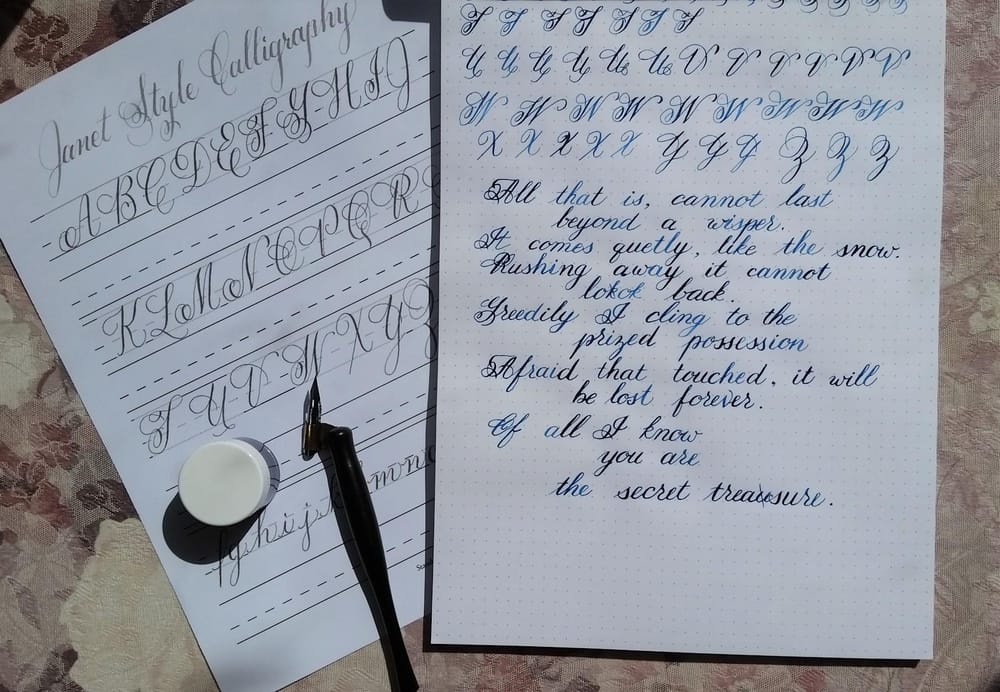 Basic Pointed Pen Calligraphy for the Layperson with Tracy | Skillshare ...
