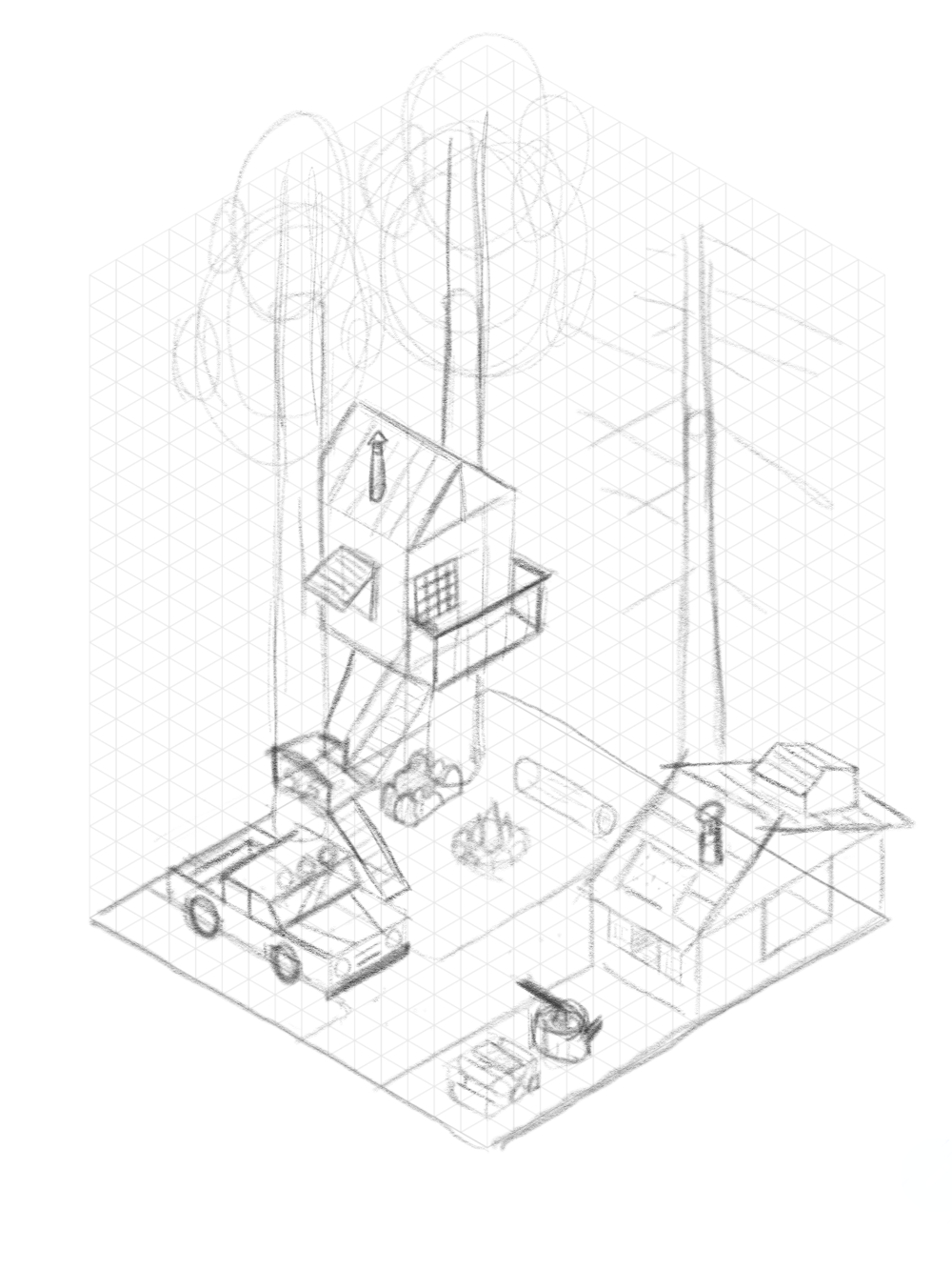 Isometric Treehouse | Skillshare Student Project