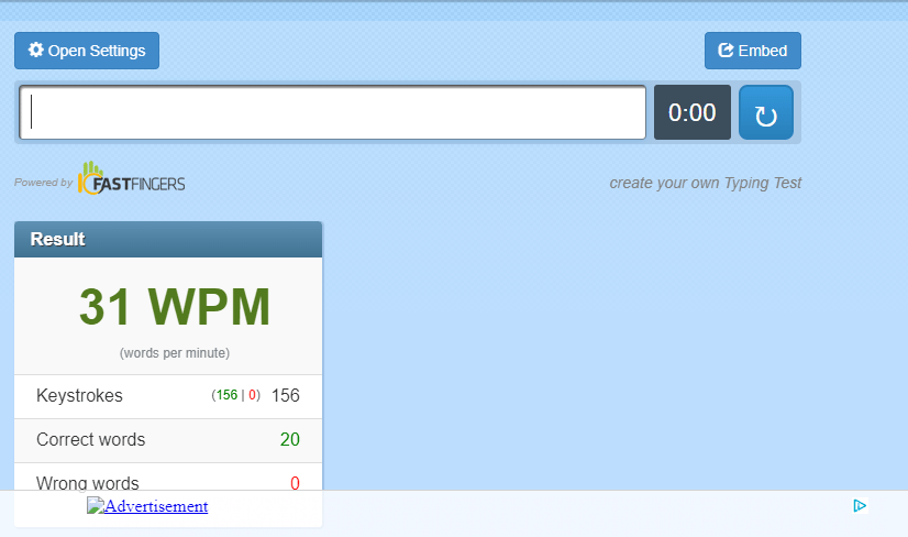 Aman typing improvement challenge | Skillshare Student Project