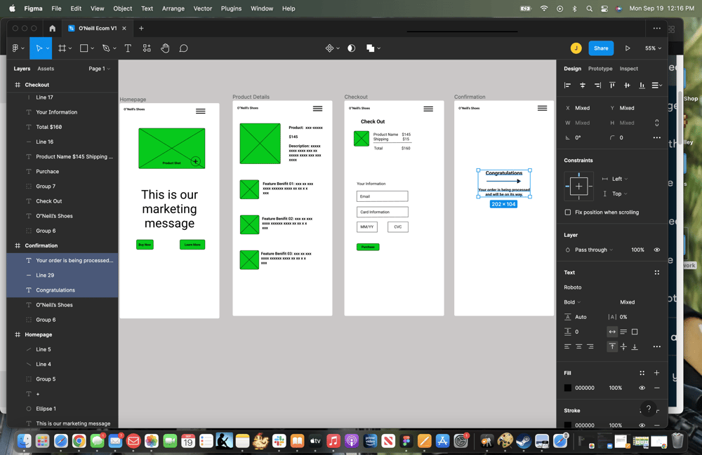 Jason Schriver Figma UI/UX | Skillshare Student Project