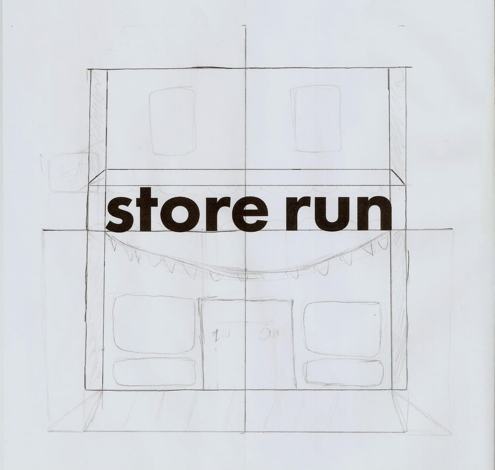 ISH | Store Run - Corner Store Logo Sticker | Skillshare Student Project