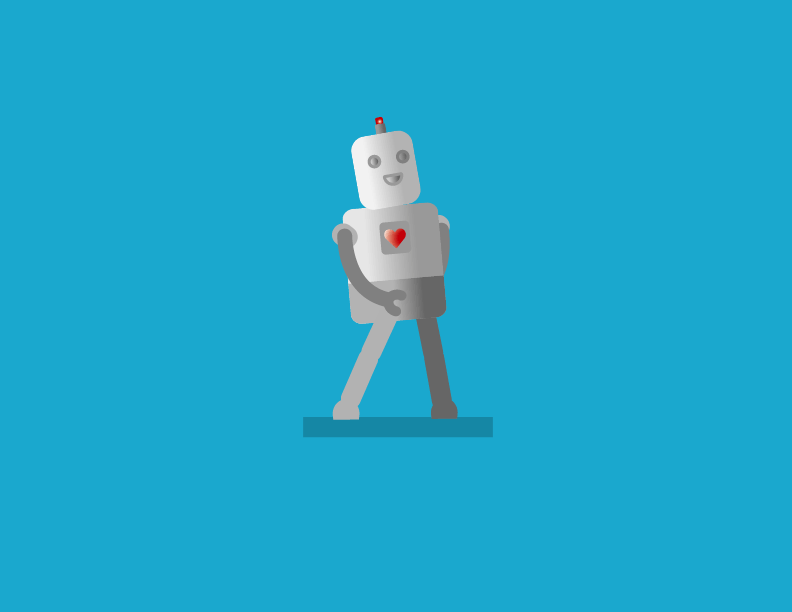 Robot Animation Gif | Skillshare Student Project