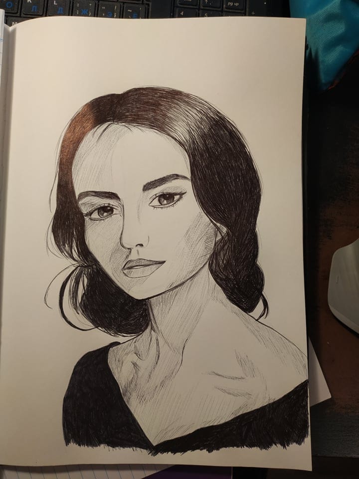 Ballpoint pen portrait | Skillshare Student Project