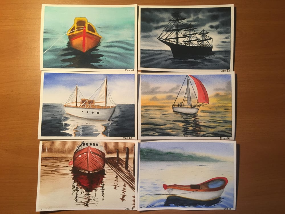 100 days of watercolour with Geethu | Skillshare Student Project