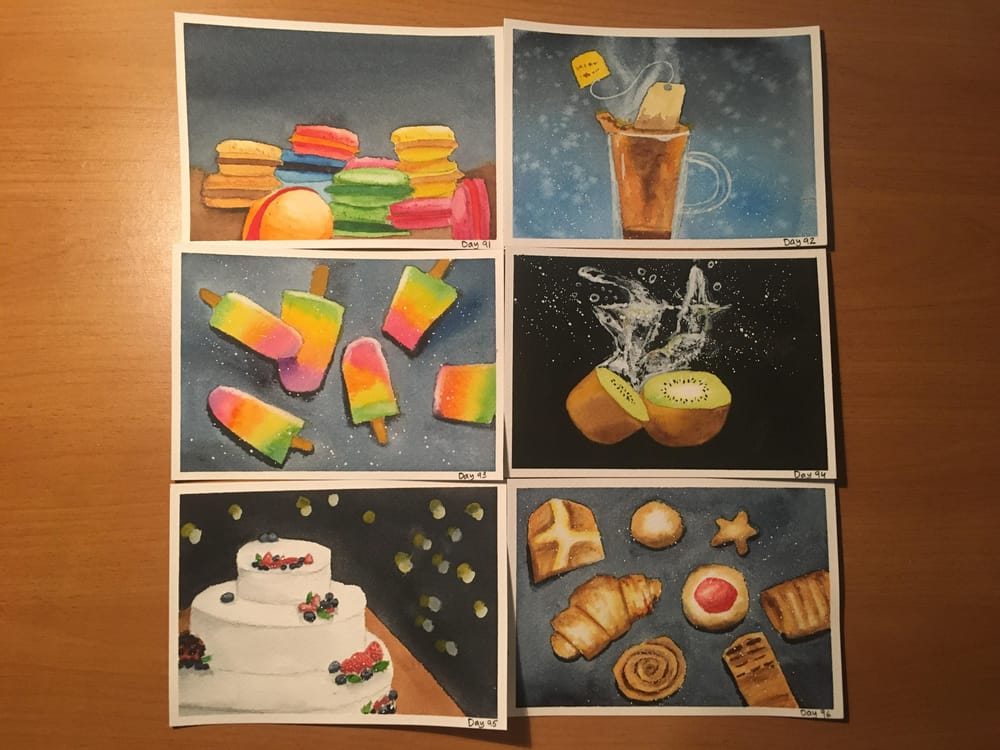 100 days of watercolour with Geethu | Skillshare Student Project