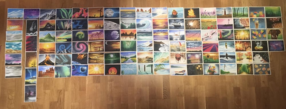 100 days of watercolour with Geethu | Skillshare Student Project