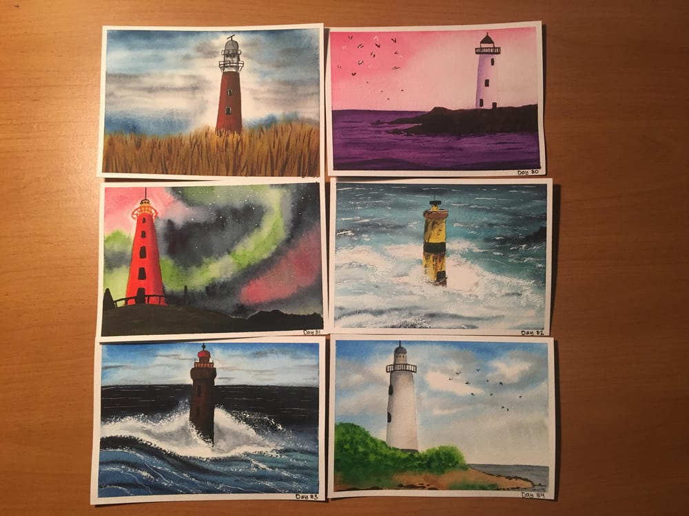 100 days of watercolour with Geethu | Skillshare Student Project