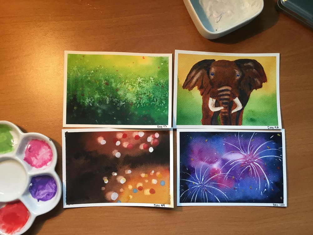 100 days of watercolour with Geethu | Skillshare Student Project