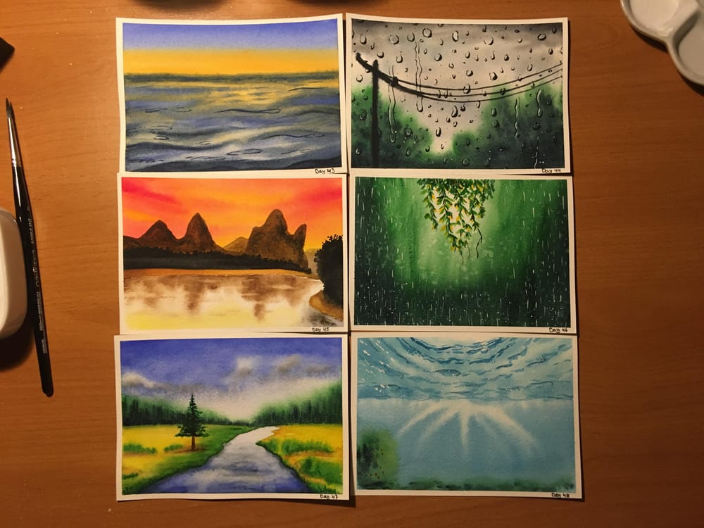 100 days of watercolour with Geethu | Skillshare Student Project