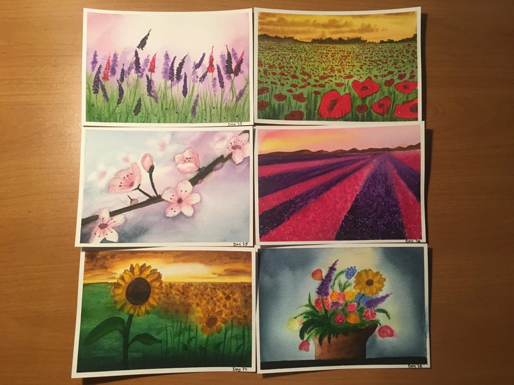 100 days of watercolour with Geethu | Skillshare Student Project