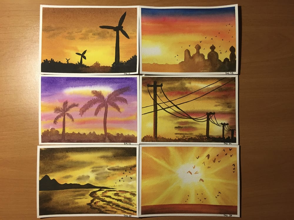 100 days of watercolour with Geethu | Skillshare Student Project