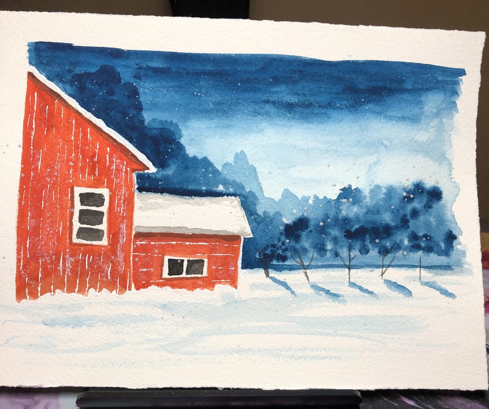 Delicate Winter Landscapes | Skillshare Student Project