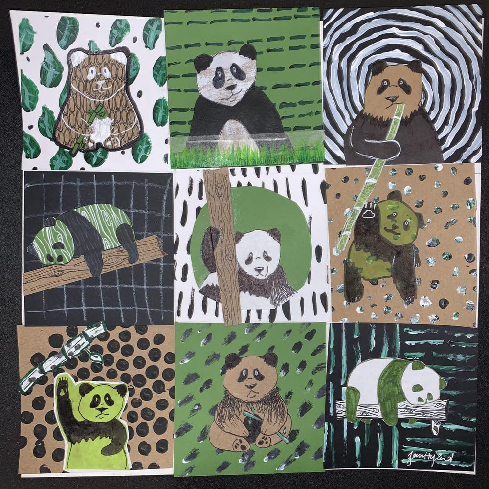 panda collage | Skillshare Student Project
