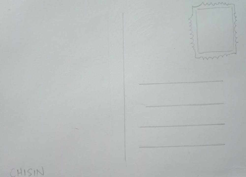 My first postcard ^^ | Skillshare Student Project