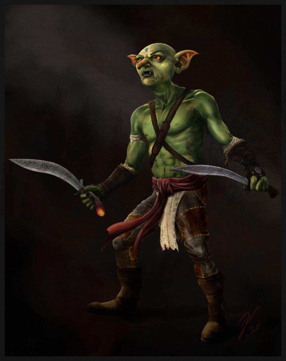 Warrior and Goblin | Skillshare Student Project