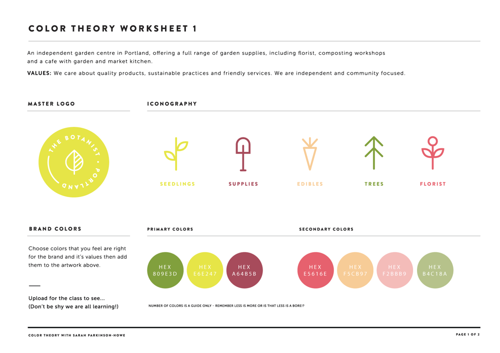 Colors Moodboard and Branding | Skillshare Student Project