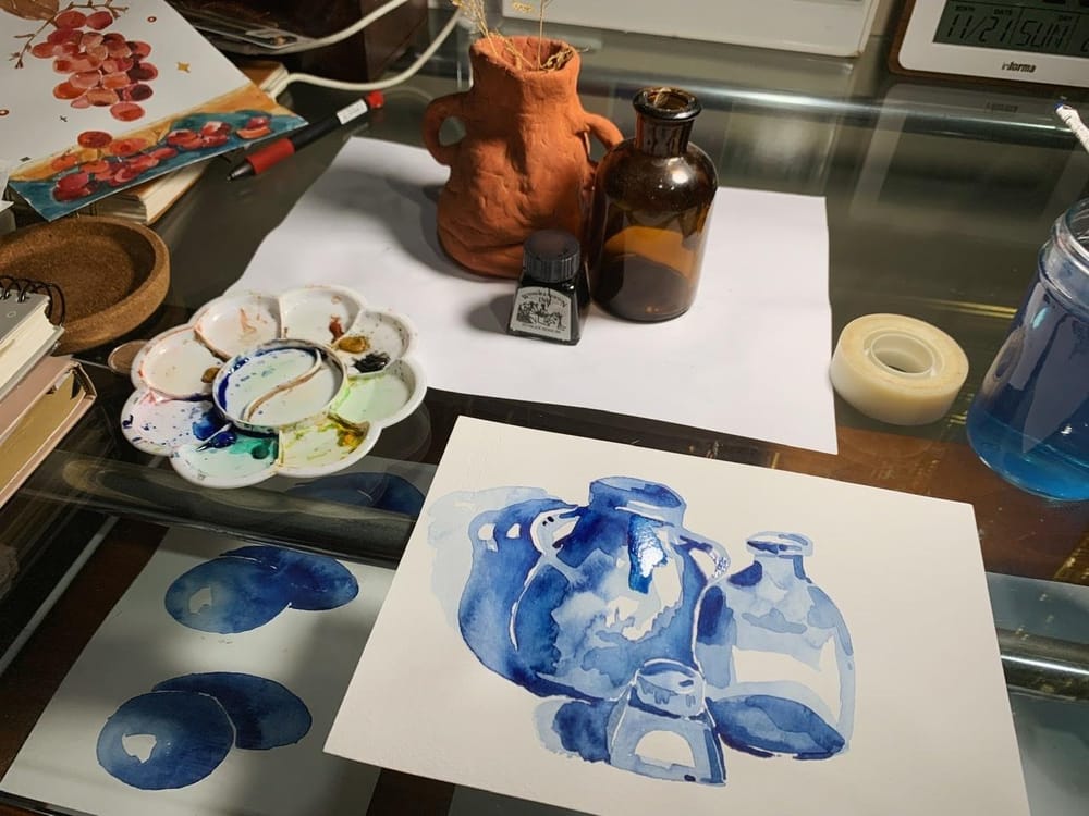 Egg & Still Life Watercolor Study | Skillshare Student Project