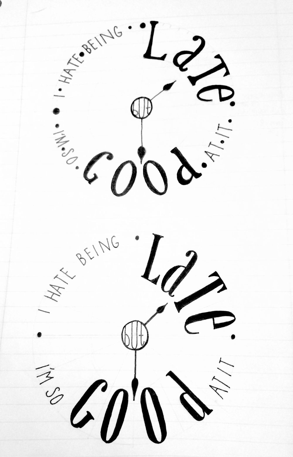 Lettering layout practice | Skillshare Student Project