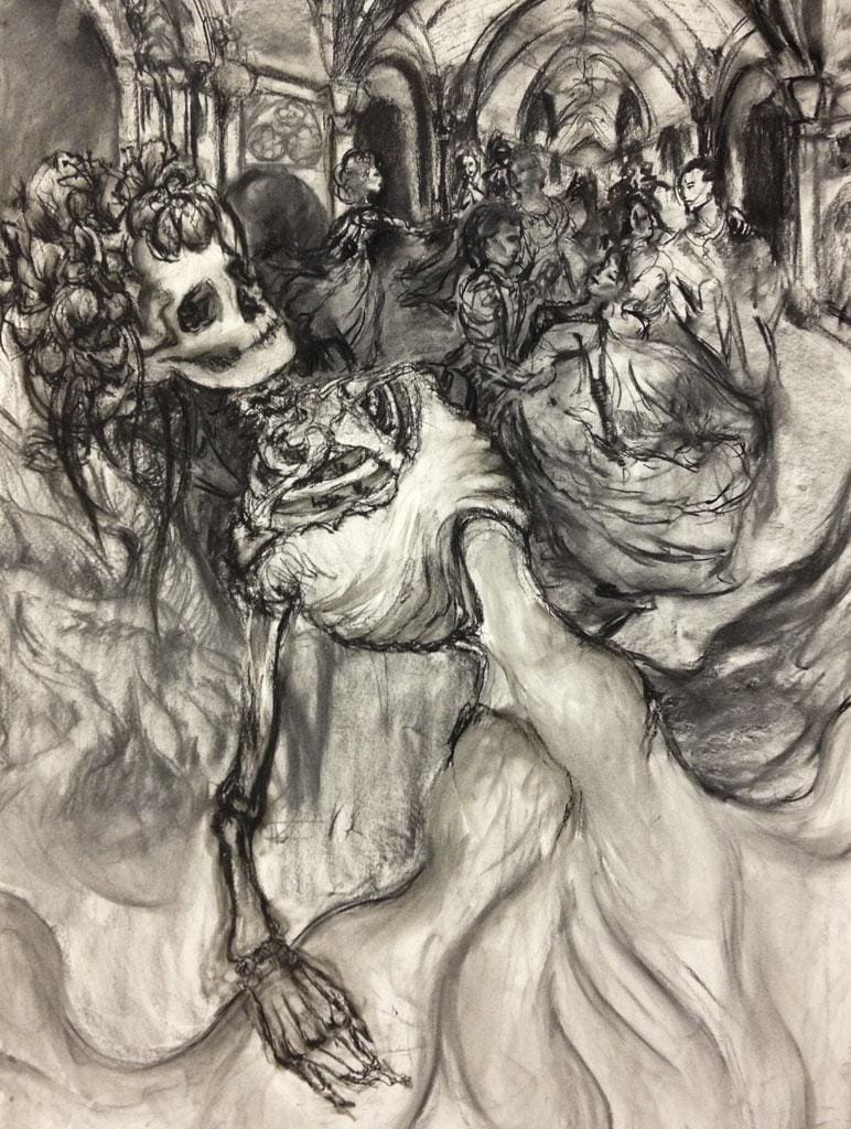 Danse Macabre art print | Skillshare Student Project